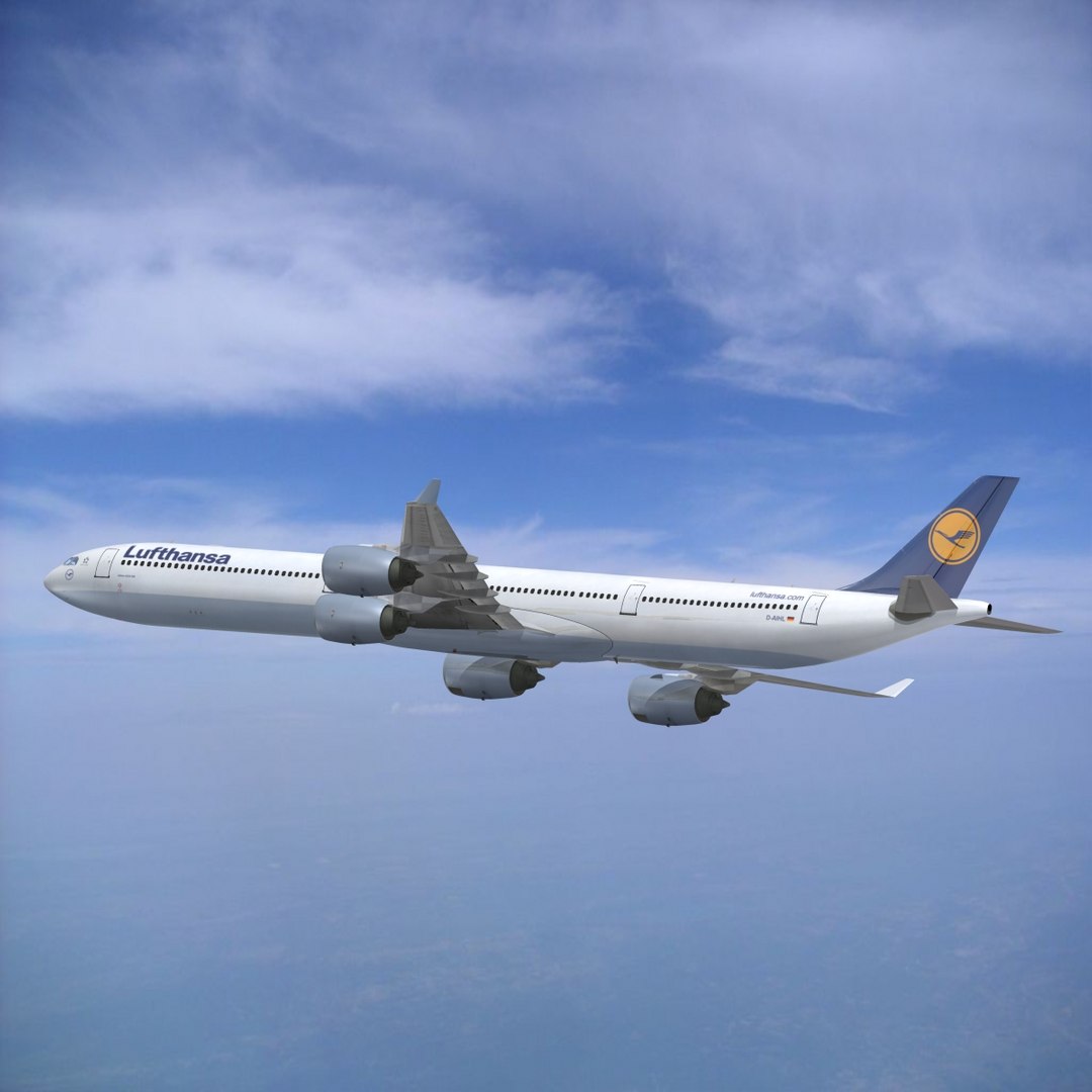 Airbus A340-600 3d Model