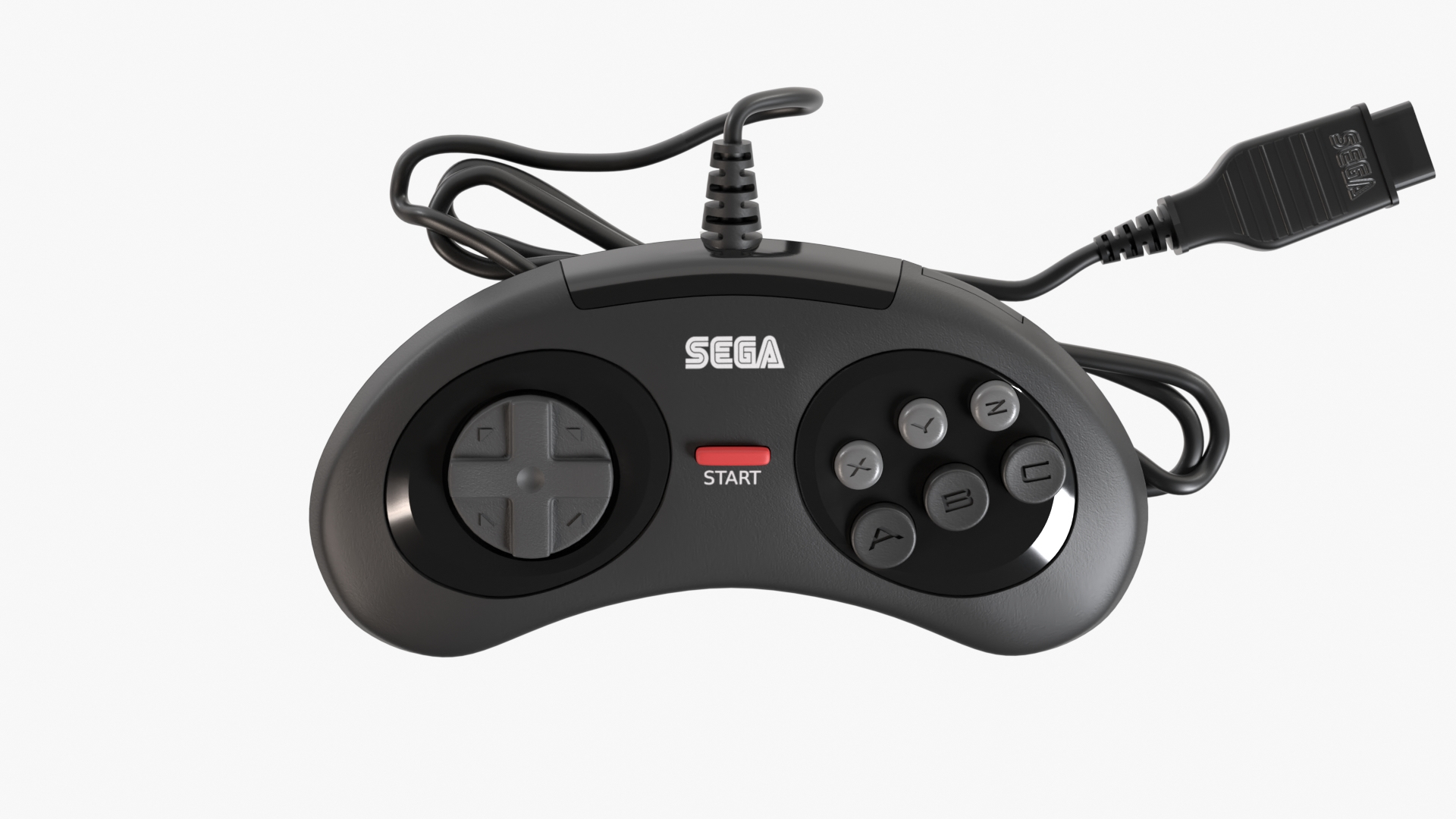 3D Sega Mega Drive Genesis Six Button Controller Model - TurboSquid 2071975