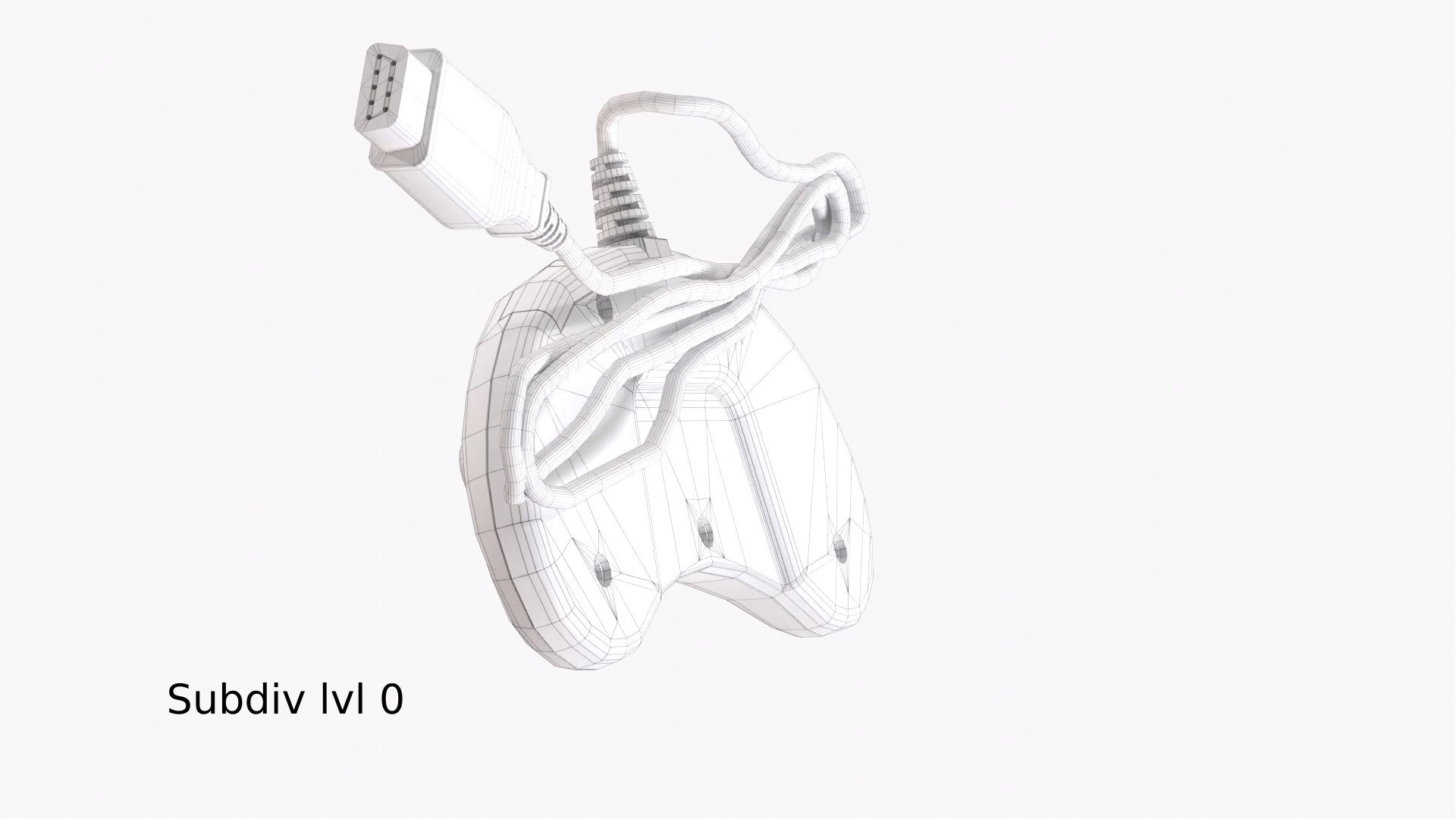 3D Sega Mega Drive Genesis Six Button Controller Model - TurboSquid 2071975