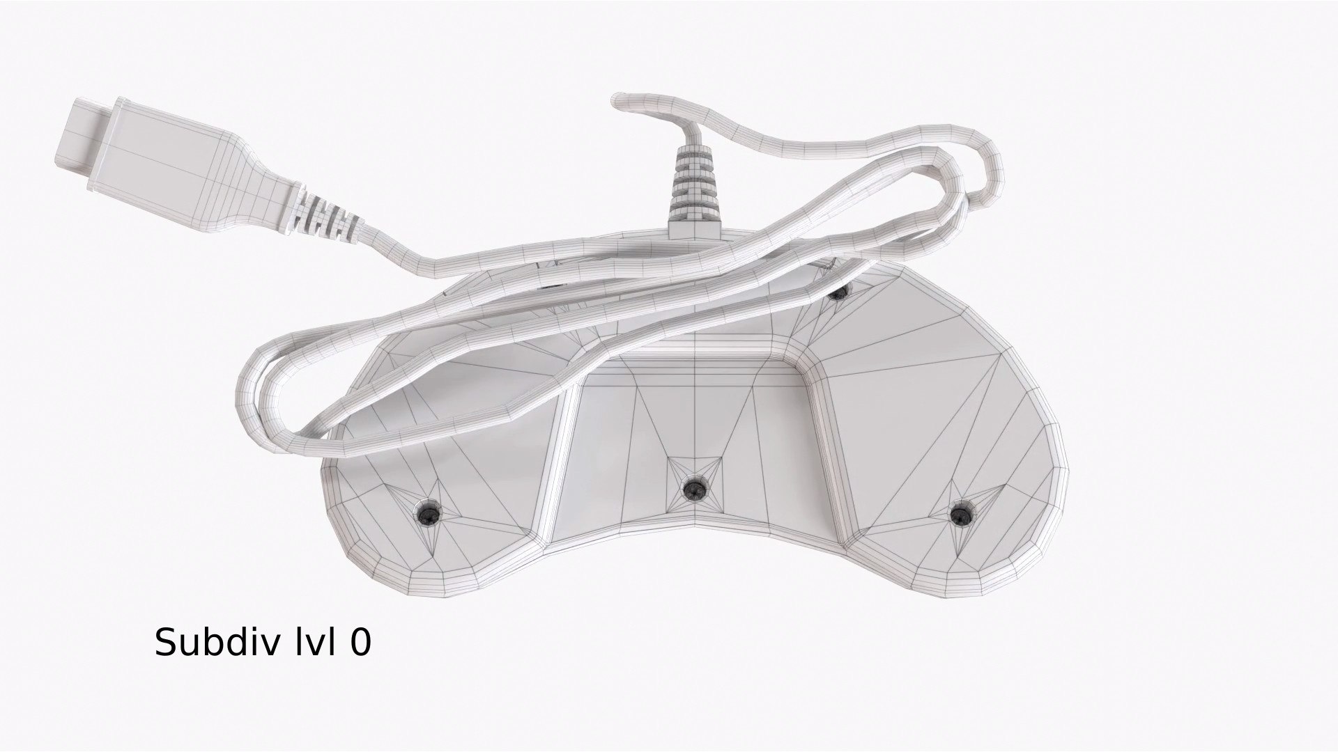 3D Sega Mega Drive Genesis Six Button Controller Model - TurboSquid 2071975