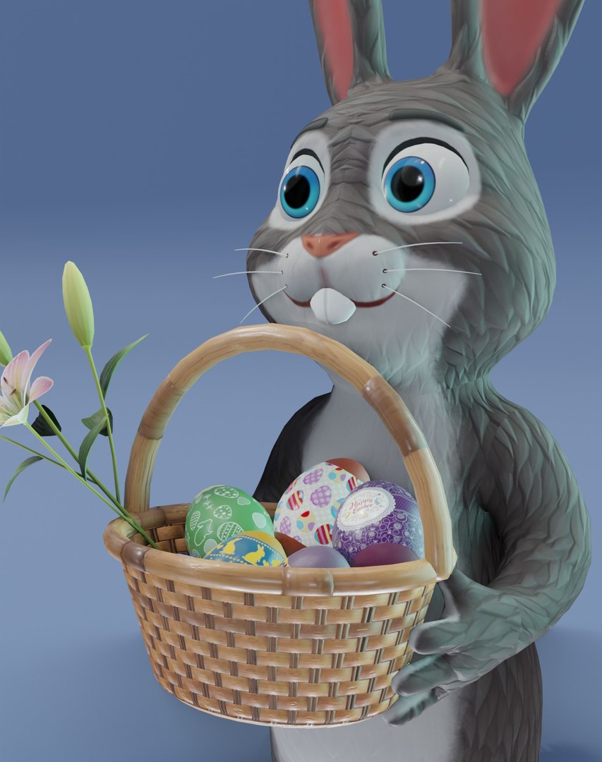 Easter Bunny Animations 3D - TurboSquid 1503516