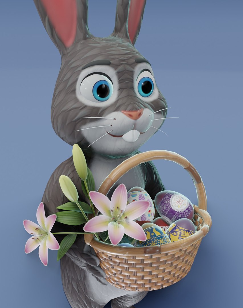 Easter Bunny Animations 3D - TurboSquid 1503516