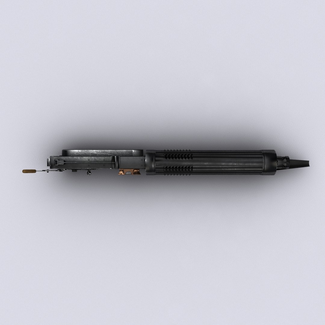 3d Model Vickers Machine Gun Aircraft