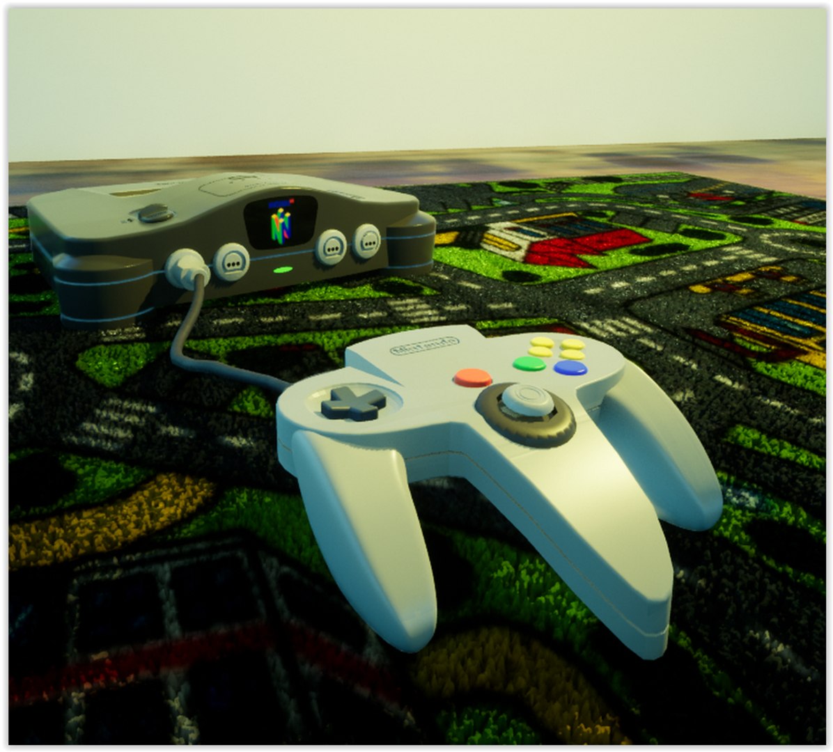 Nintendo 64 Game Consol 3D Model - TurboSquid 2246604