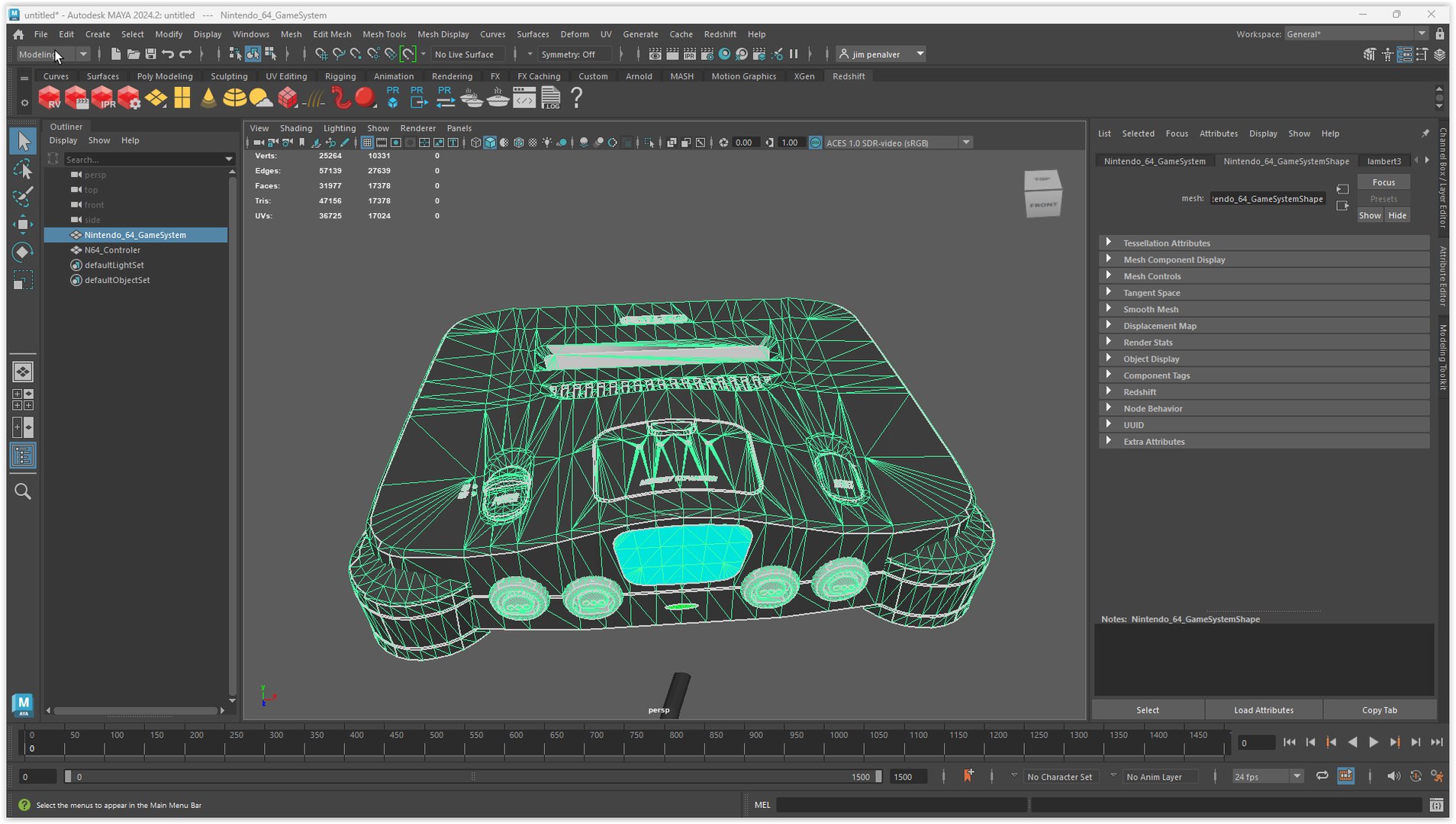 Nintendo 64 Game Consol 3D Model - TurboSquid 2246604