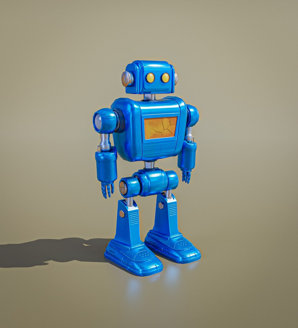 Damaged Robot - Game Ready - Lowpoly 3D Model 3D Model - TurboSquid 2214452