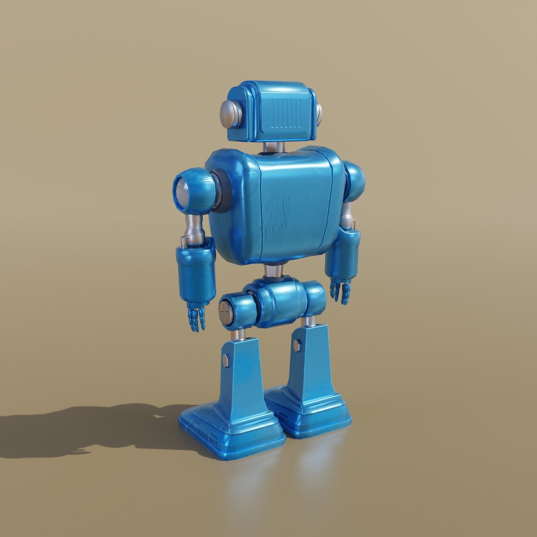Damaged Robot - Game Ready - Lowpoly 3D Model 3D Model - TurboSquid 2214452