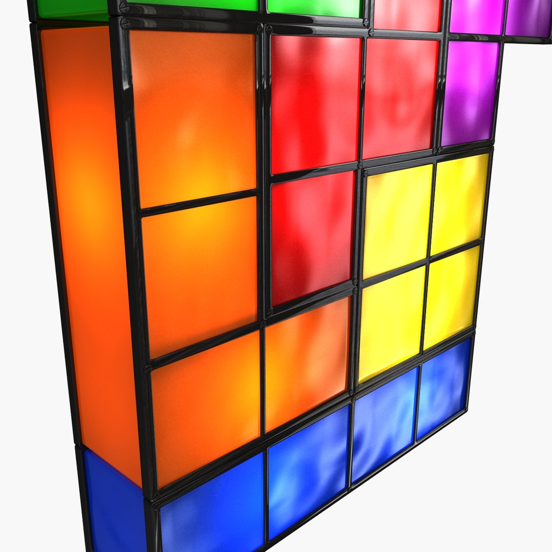 Tetris Lamp 3d Model