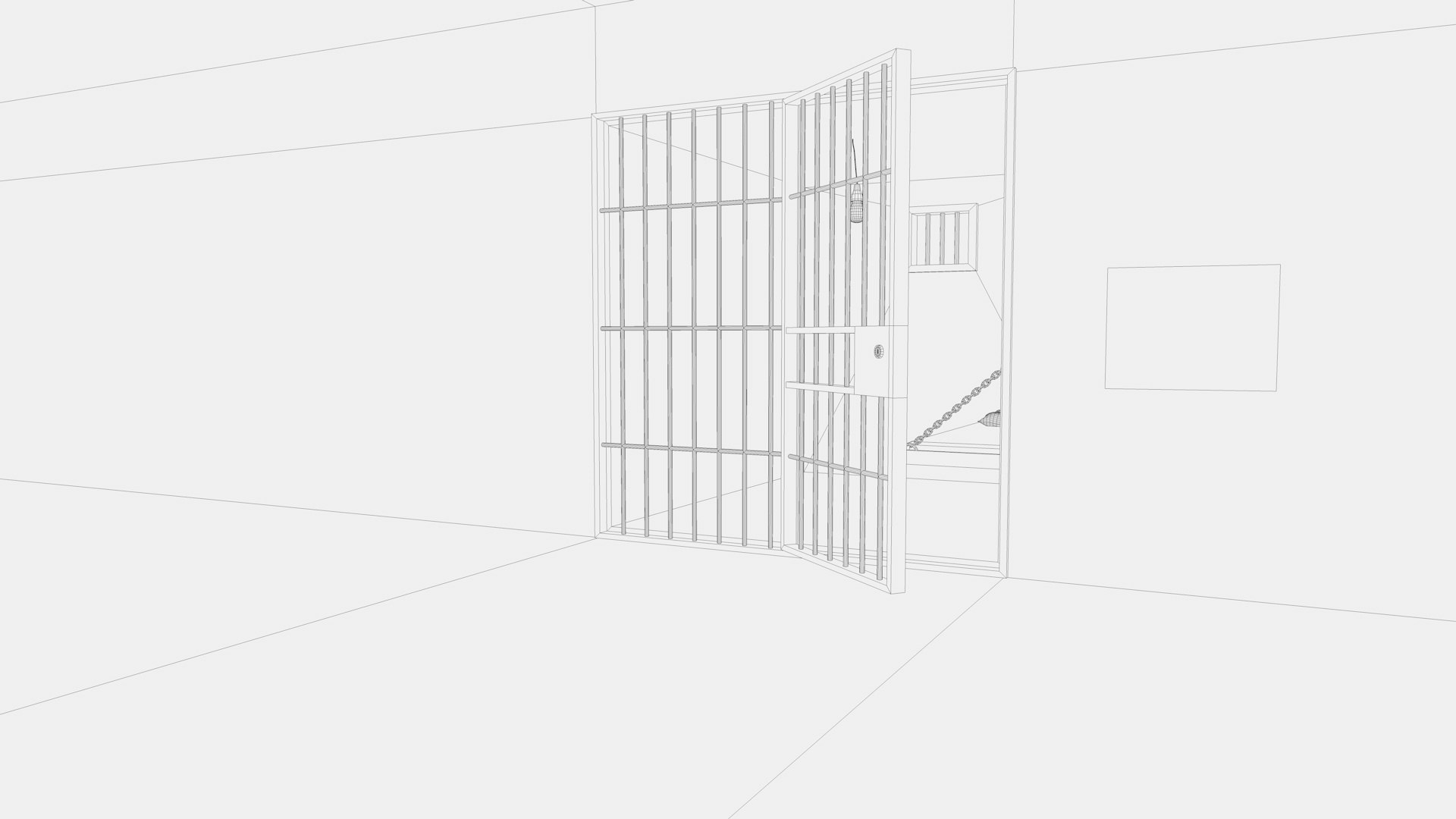 3D Prison Scene Model - TurboSquid 1394083