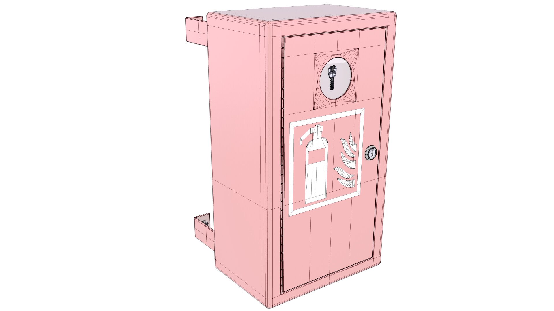 3D model box emergency extinguisher - TurboSquid 1702068