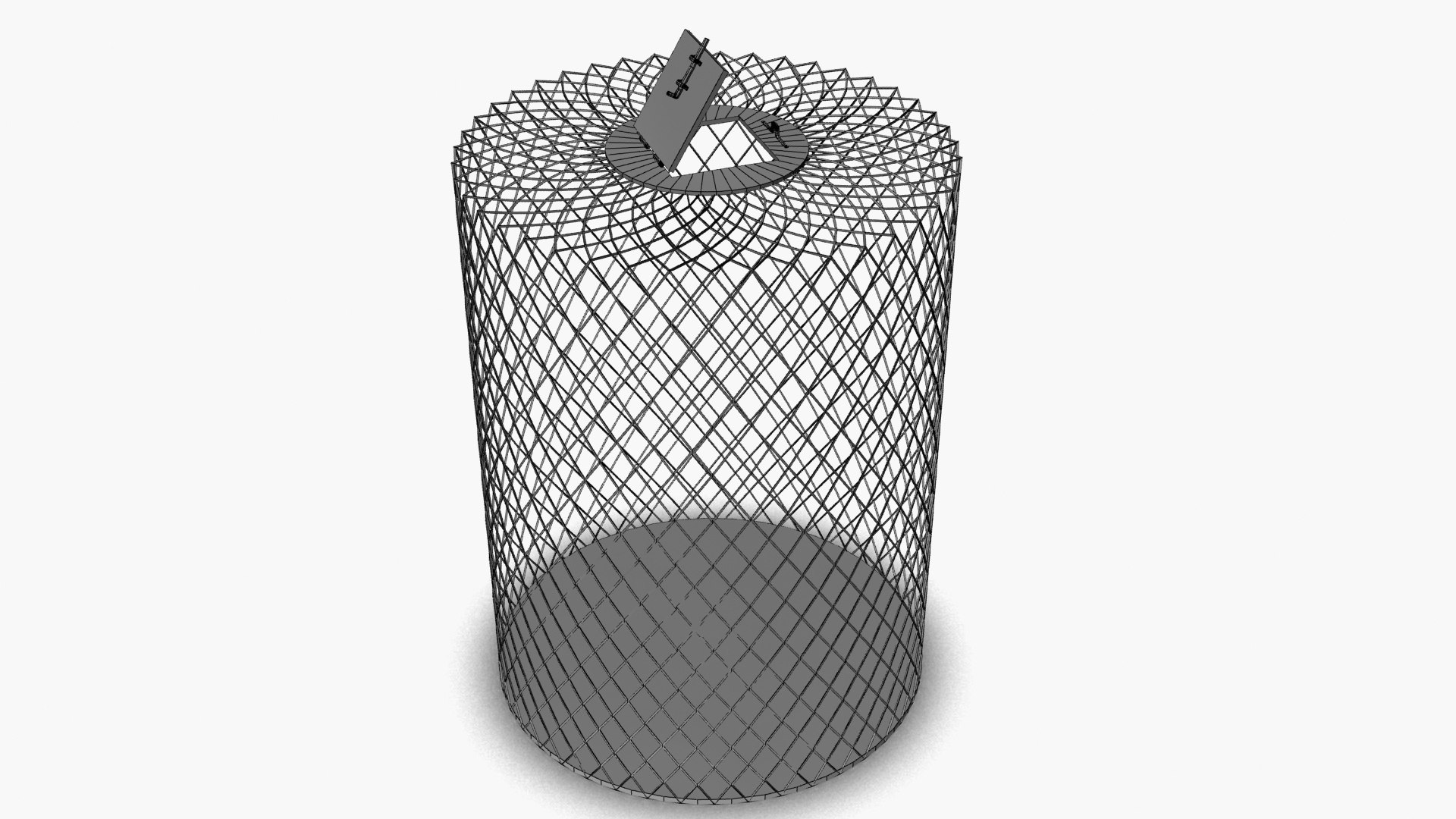 Cylindrical Cage 3D Model - TurboSquid 1692156