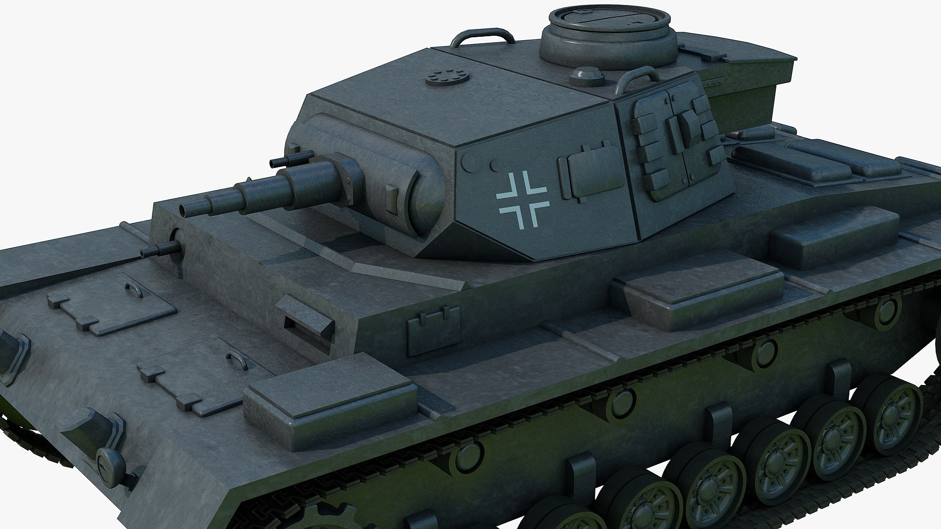 3D German Panzer 3 Tank Model - TurboSquid 2423875