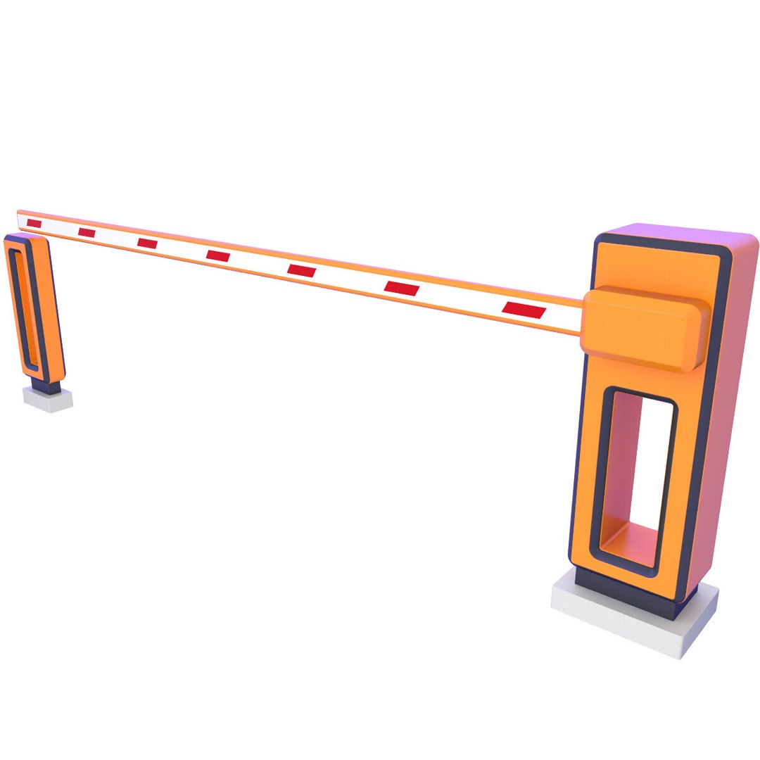 Automatic Parking Gate 6 3D Model - TurboSquid 2257542