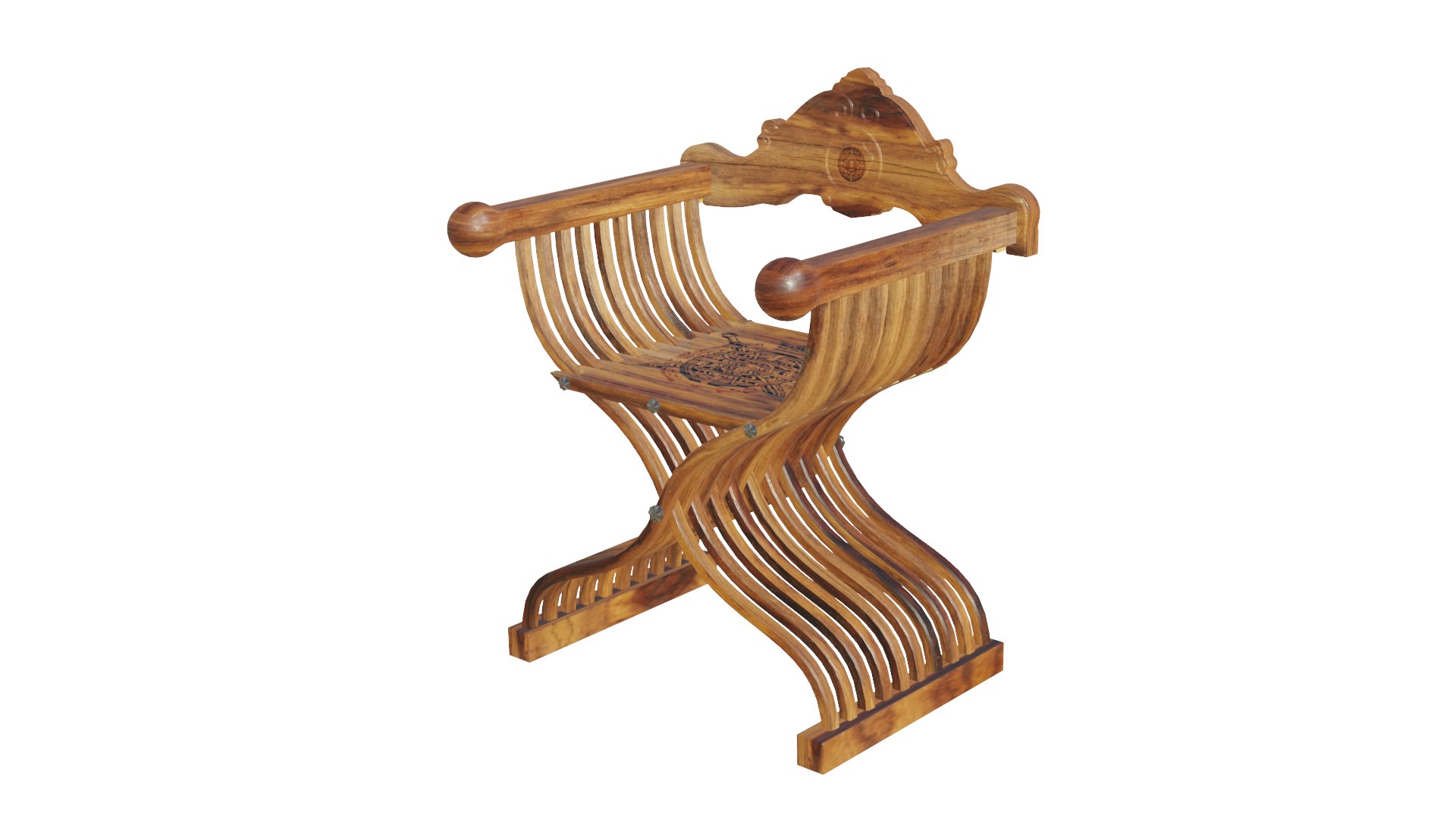 3D Medieval Chair Model - TurboSquid 1955604
