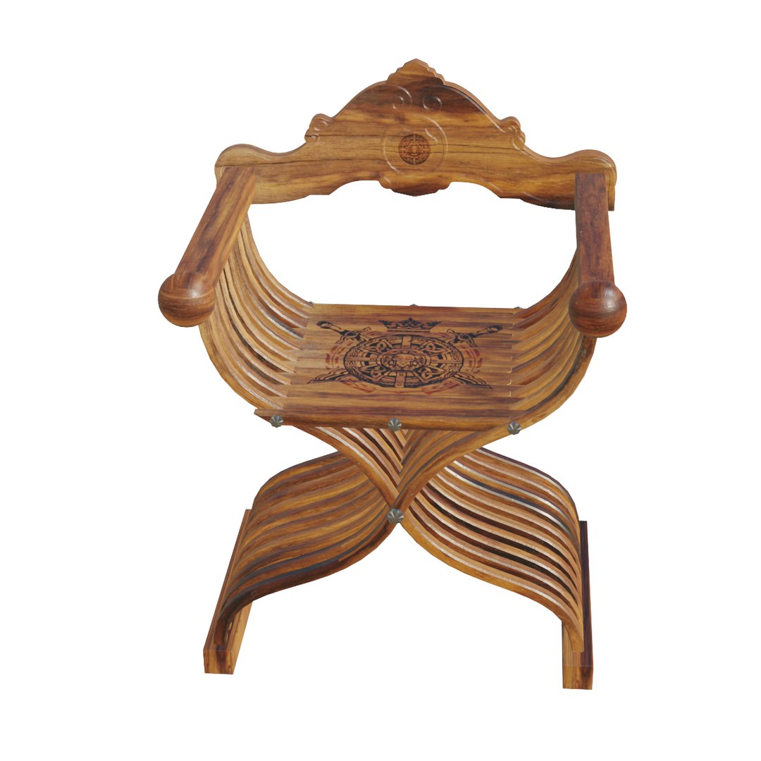 3D Medieval Chair Model - TurboSquid 1955604