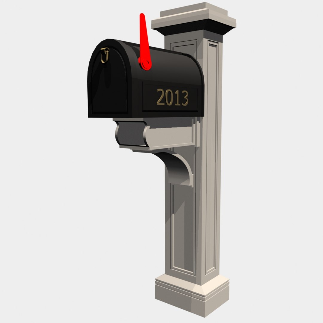 3d Model Newport Mailbox Post