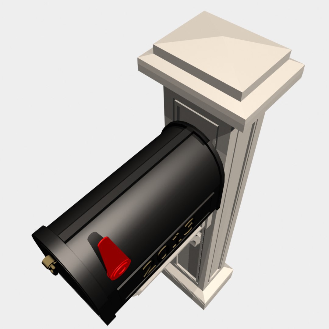 3d Model Newport Mailbox Post