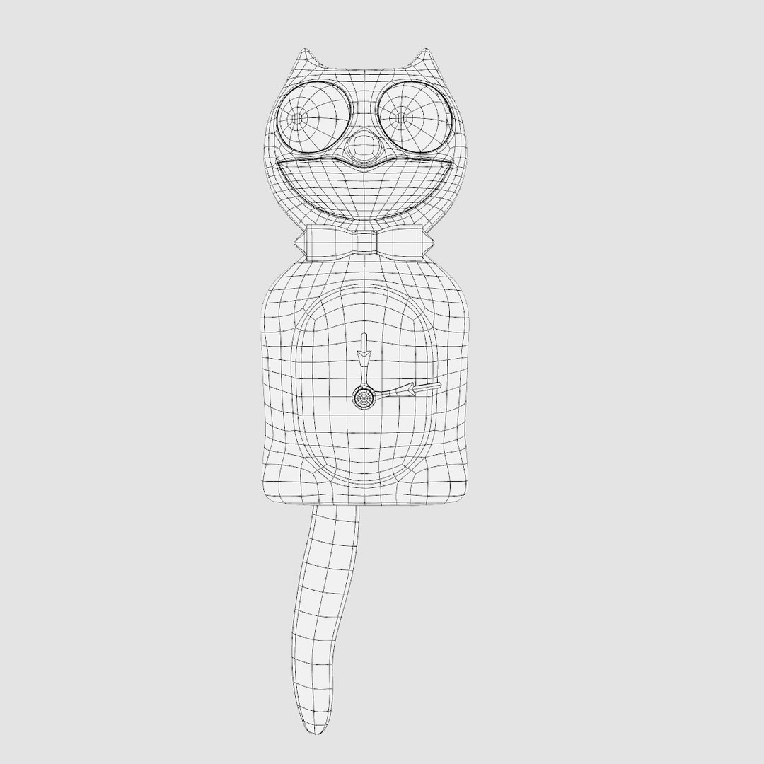 3ds Max Retro Kit Cat Clock