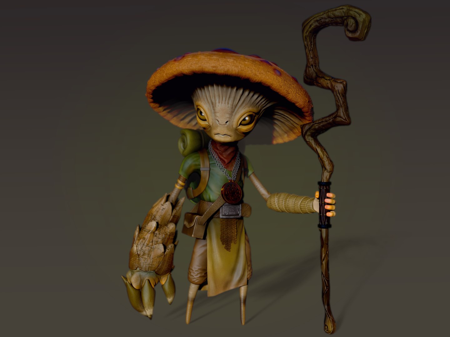 Mushroom Marshian 3D Model - TurboSquid 2378106