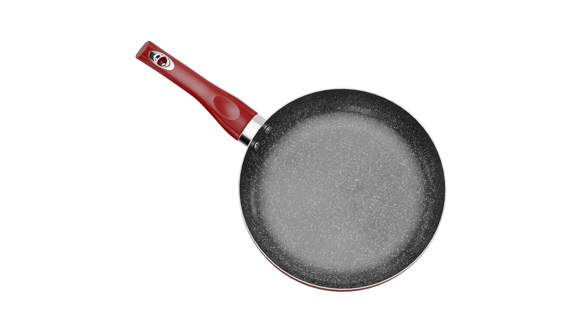 Red Frying Pan 3D - TurboSquid 2290091