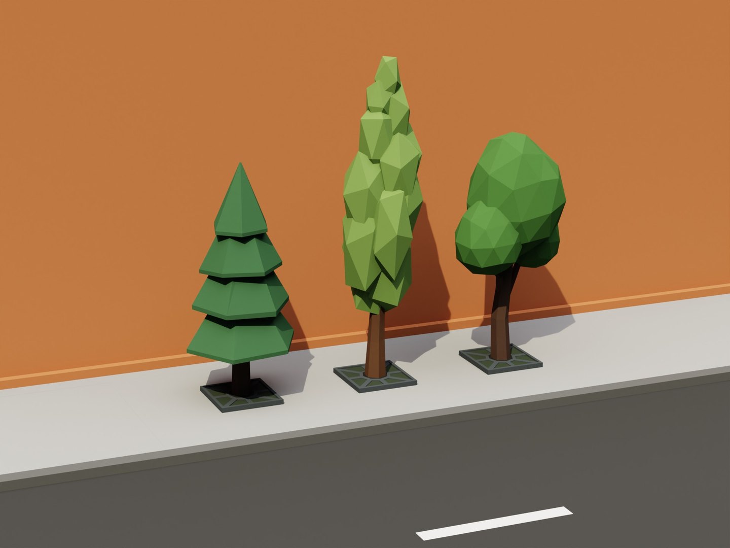 City Street Elements Assets Pack 3D Model - TurboSquid 1909354