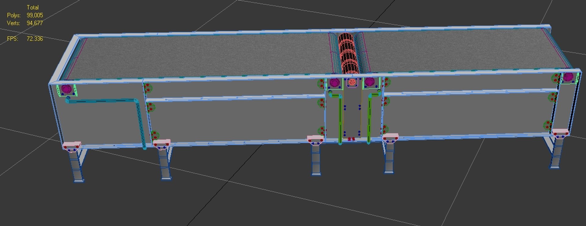 3d Model Transfer Conveyor Belt