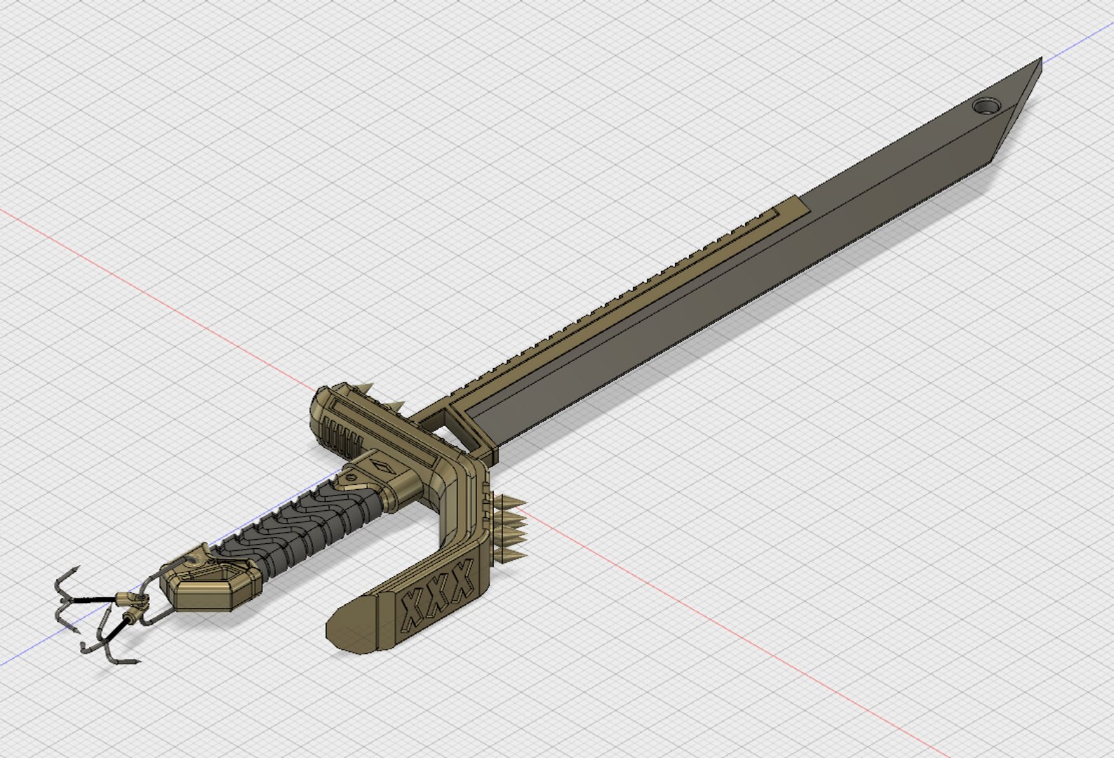 Exotic Sword Fusion 360 3d Model