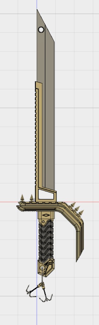 Exotic Sword Fusion 360 3d Model