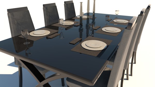 Dining Table SketchUp Models for Download | TurboSquid