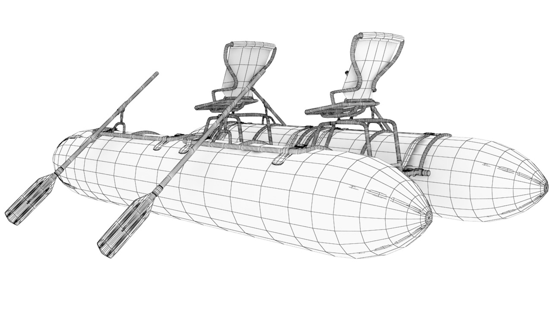 Catamaran Two Seets 3D Model - TurboSquid 1794657