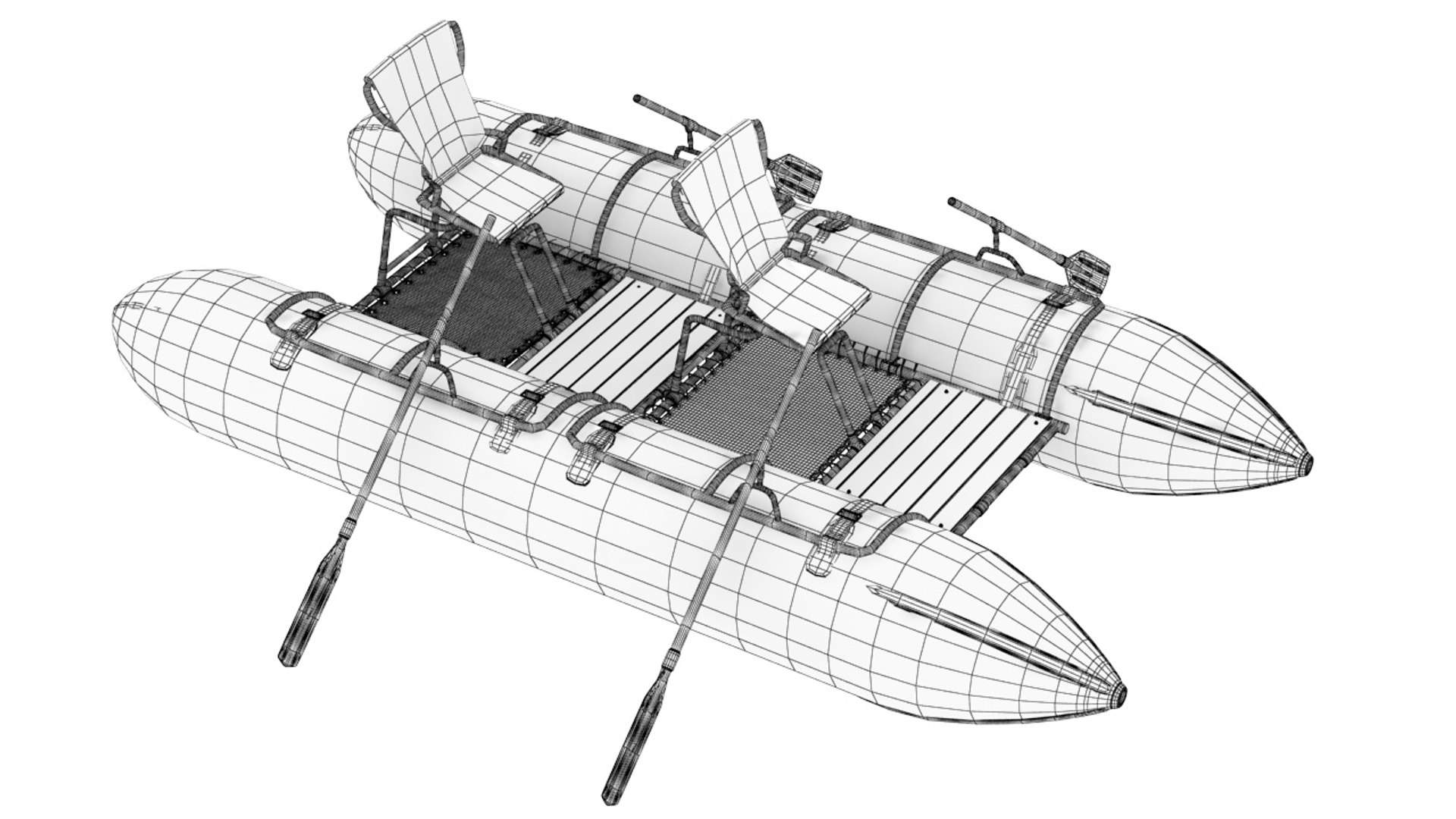 Catamaran Two Seets 3D Model - TurboSquid 1794657