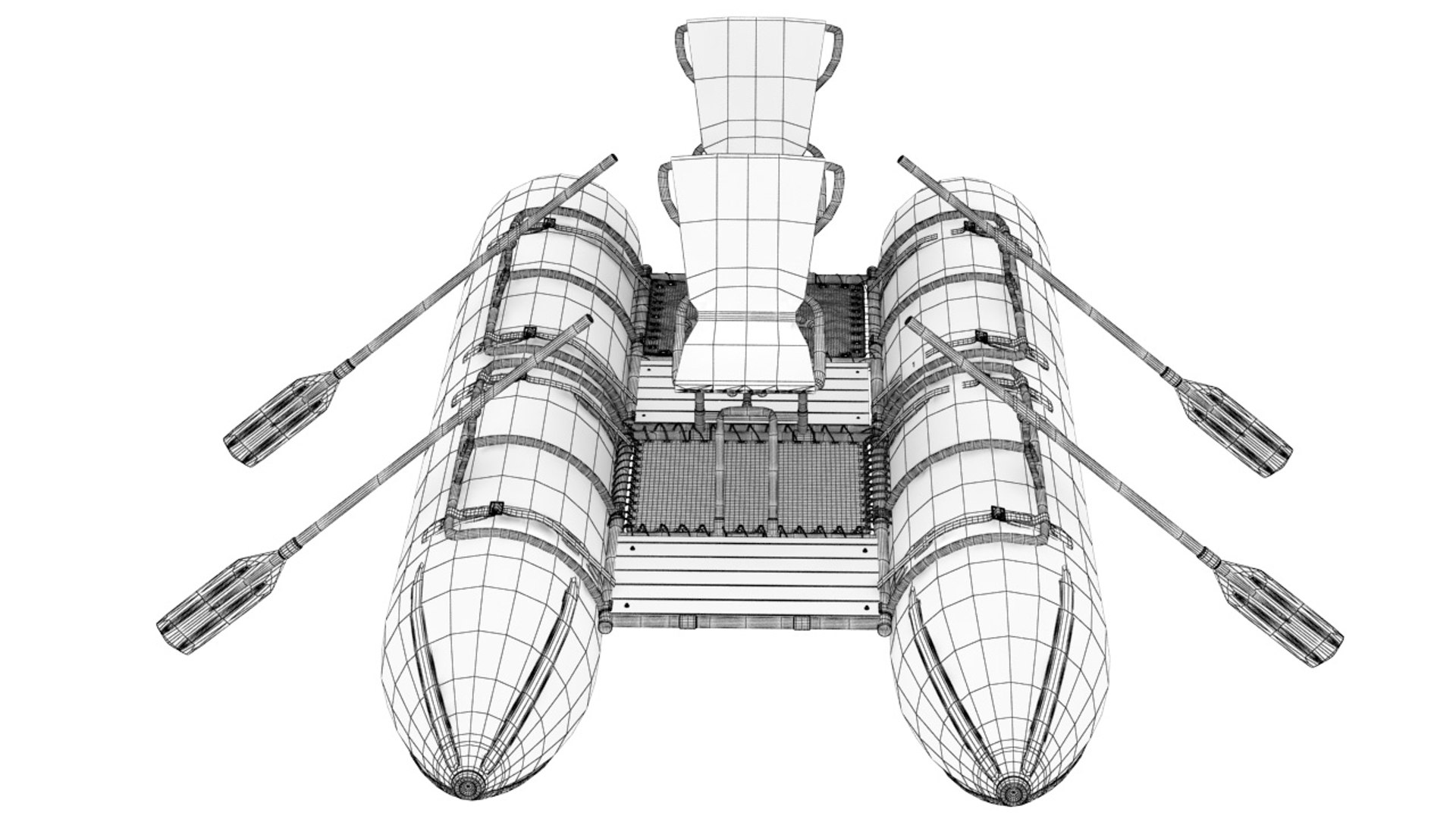 Catamaran Two Seets 3D Model - TurboSquid 1794657