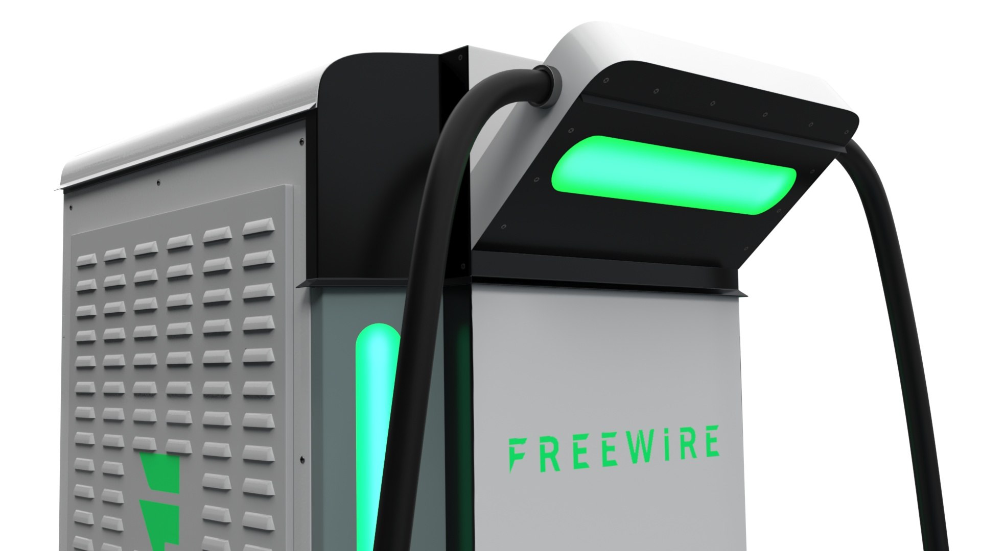 Electric Coupe Car With Freewire Ultrafast Charging Station 3D Model ...