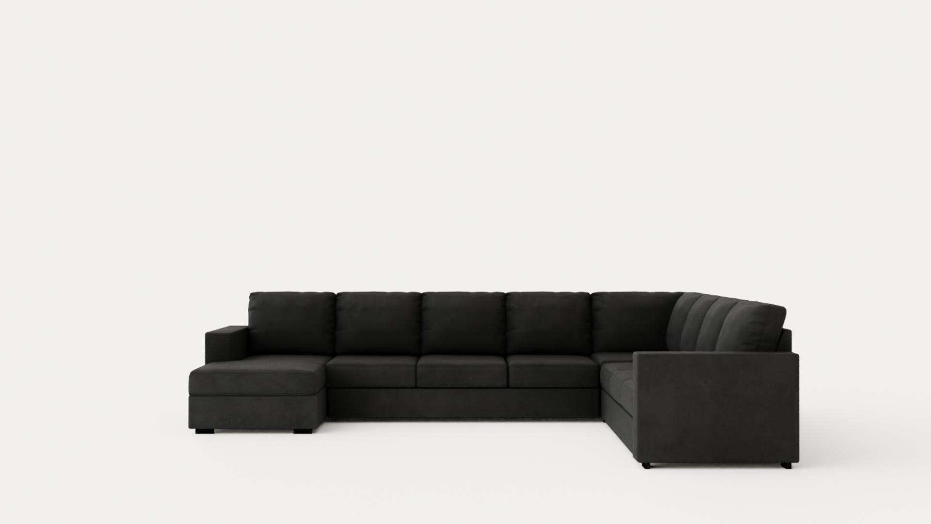 Crazy Corner Sofa Xxl With Divan Left Anthracite Model - TurboSquid 2232212