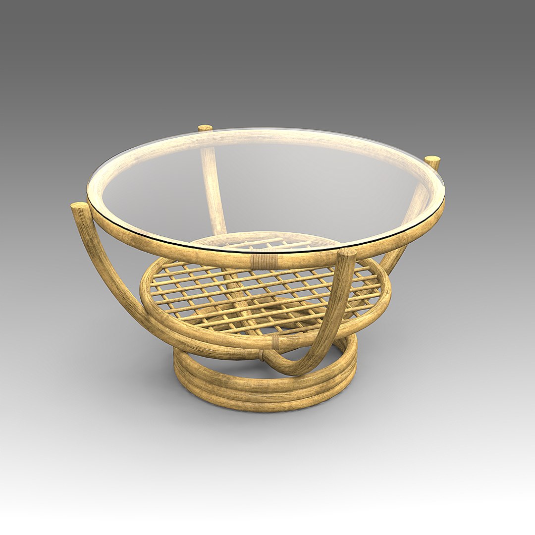 3d model rotang table furniture