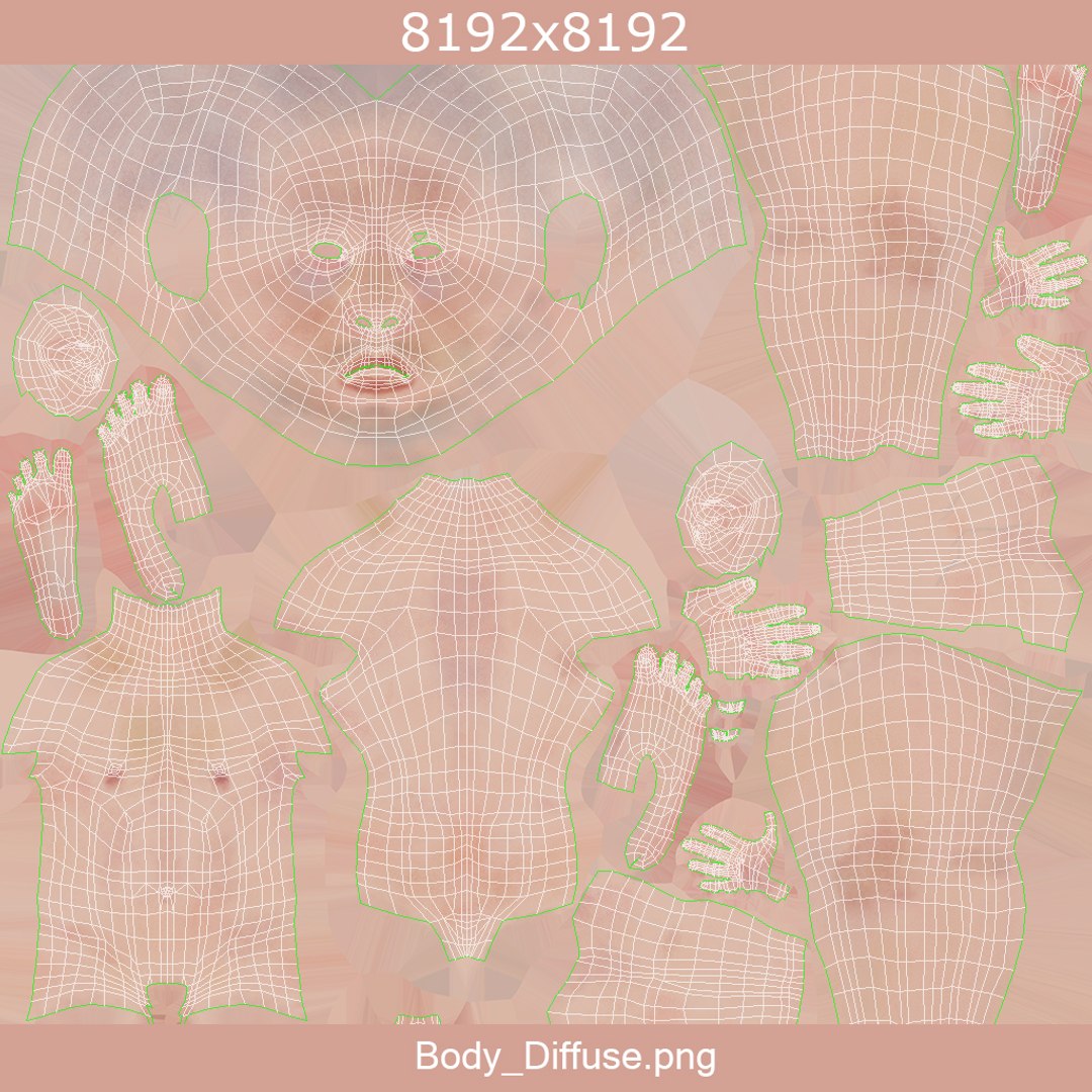 3D human body polys model - TurboSquid 1521380