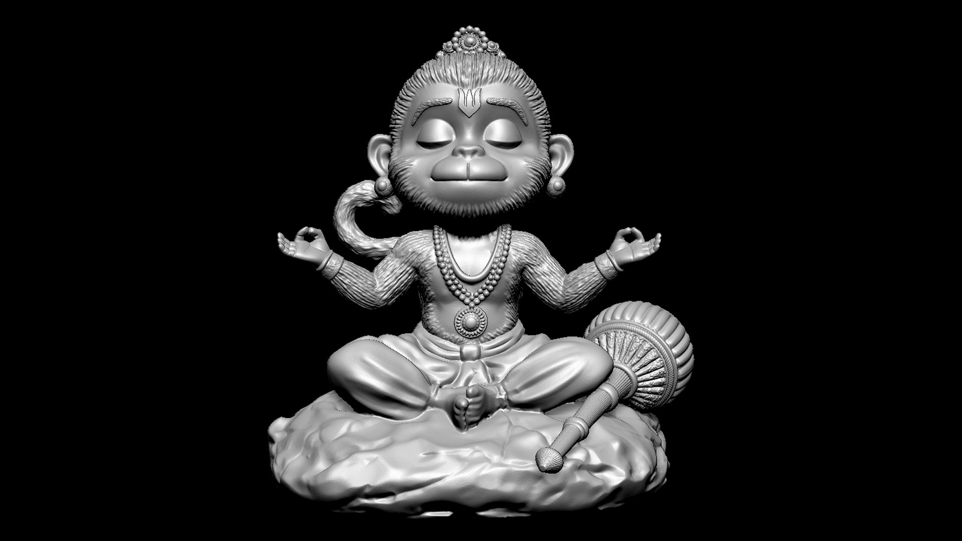 3D Hanuman Statue Ready 3d Print Stl Model Model - TurboSquid 2422740