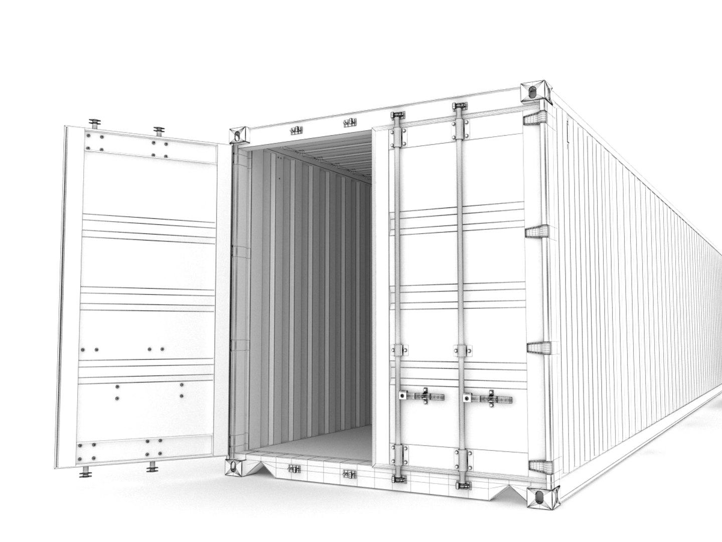 Shipping Container Msc 40 3D Model - TurboSquid 1638368