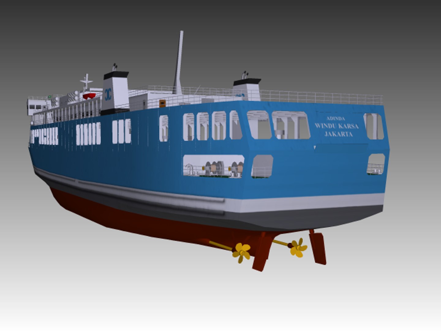 3D Ro-ro Ferry Model - TurboSquid 1326166