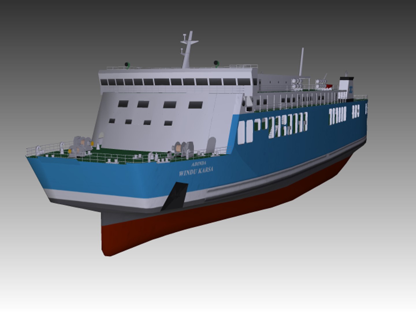3D Ro-ro Ferry Model - TurboSquid 1326166