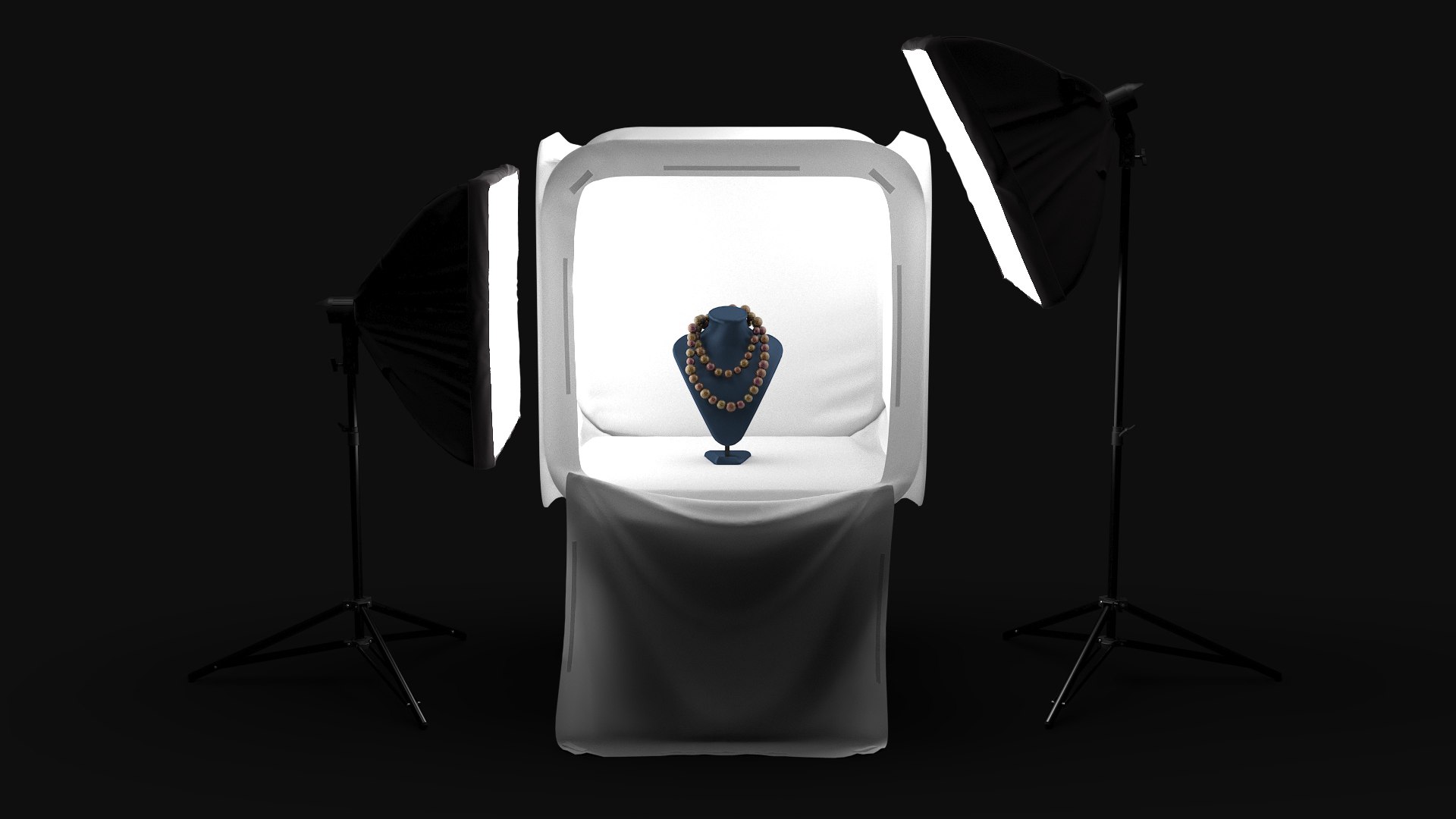 Photo Studio Light Cube With Softboxes 3D Model - TurboSquid 2050236