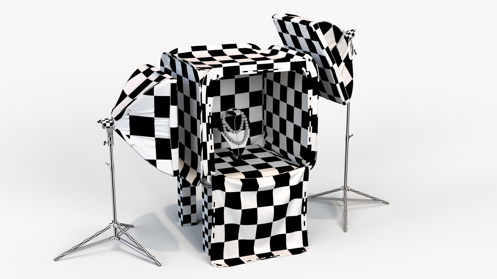 Photo Studio Light Cube With Softboxes 3D Model - TurboSquid 2050236