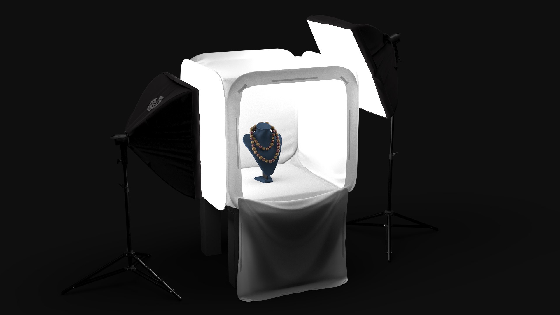 Photo Studio Light Cube With Softboxes 3D Model - TurboSquid 2050236