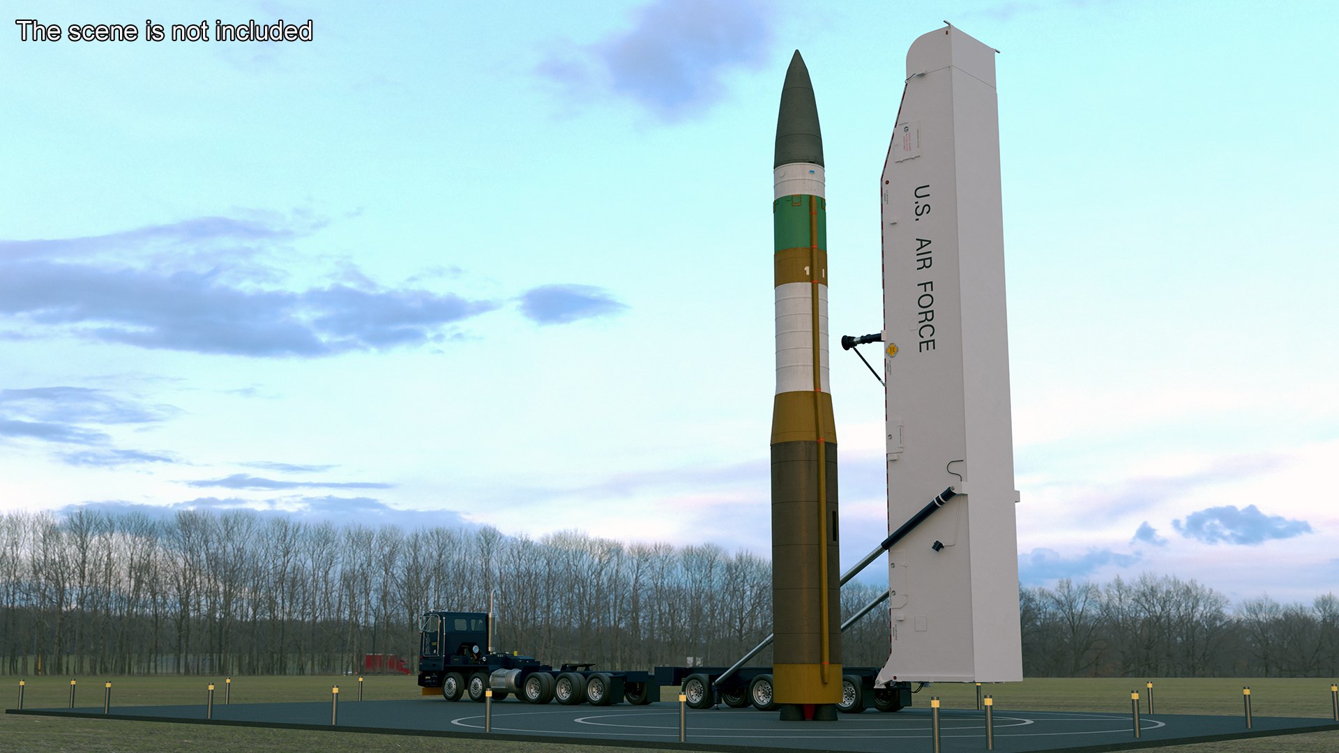 3D Ballistic Missile LGM-30G Minuteman Model - TurboSquid 2371766