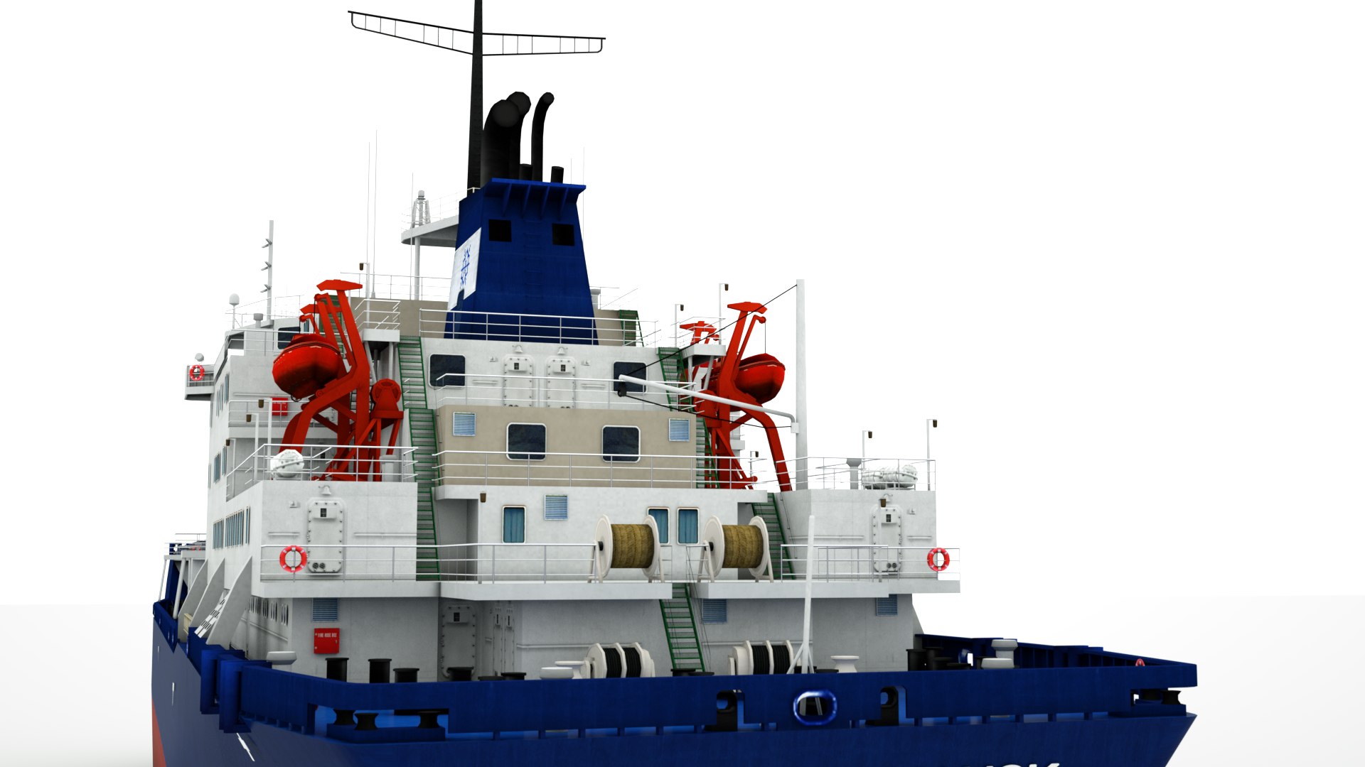 reefer vessel frio murmansk 3d model