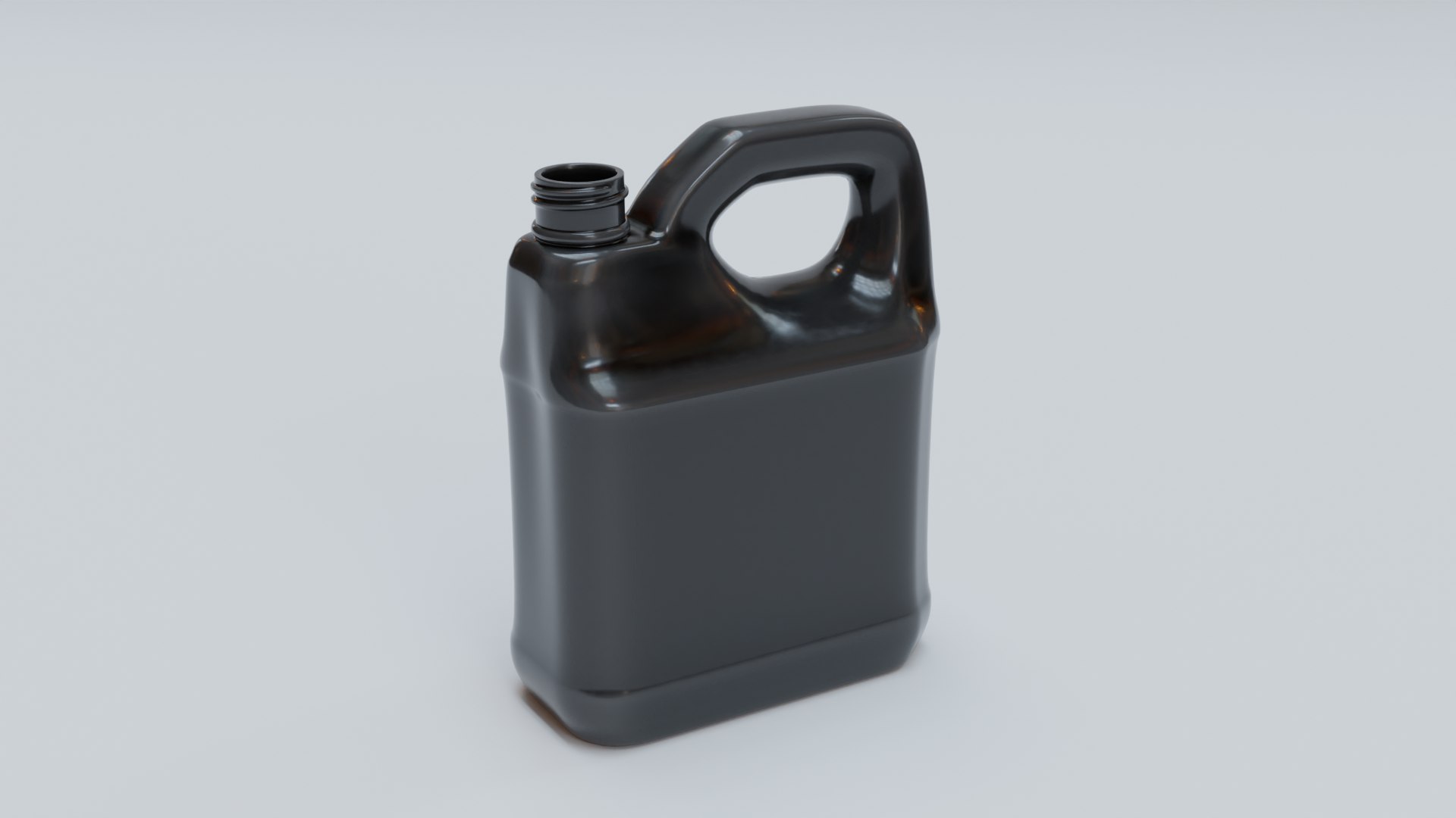 Black Plastic Oil Can Bottle F Style Model - TurboSquid 2160278