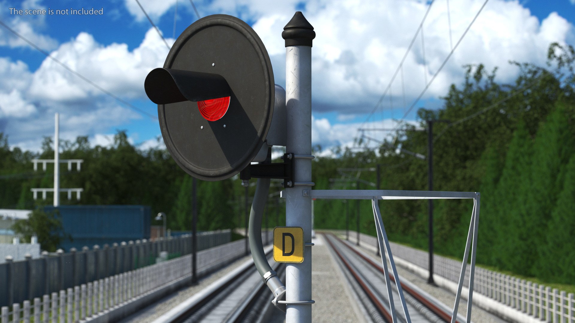 3D Railroad Signal Single Model - TurboSquid 2035549