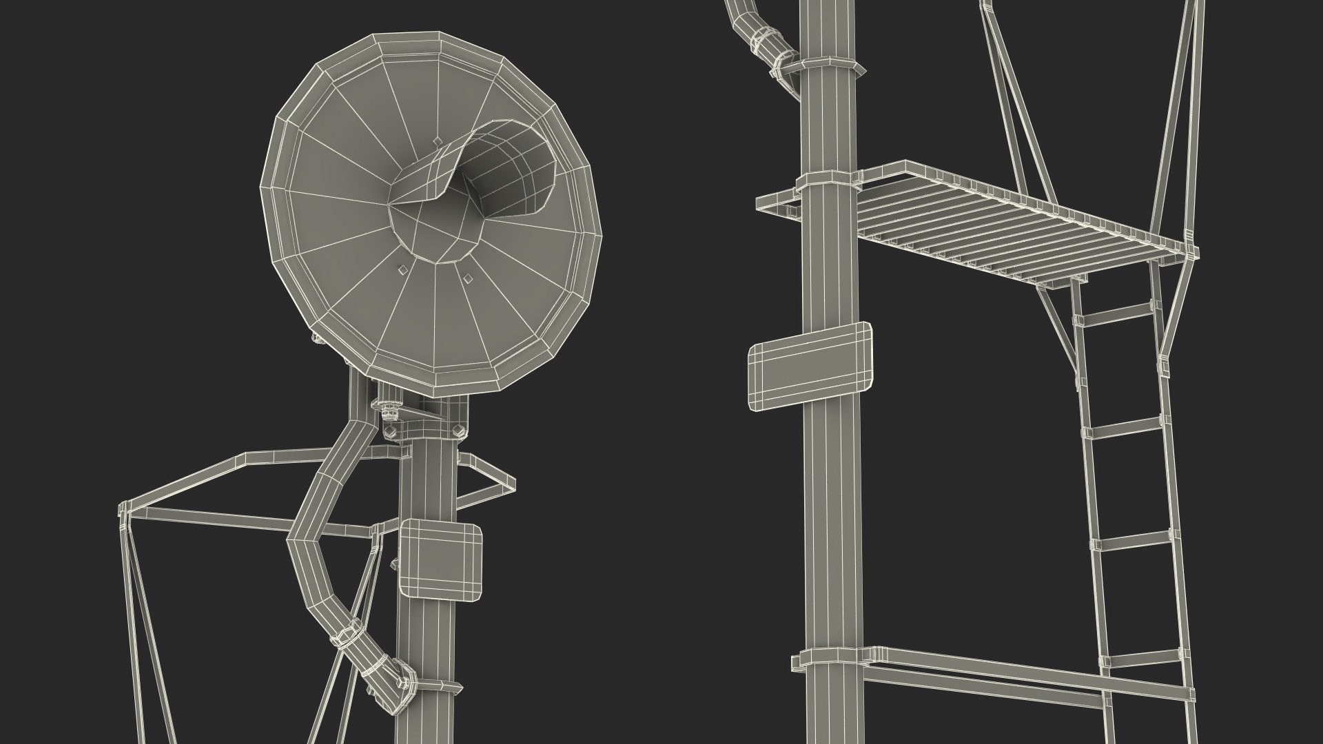 3D Railroad Signal Single Model - TurboSquid 2035549
