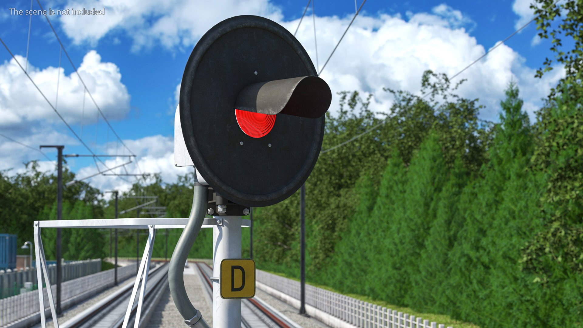 3D Railroad Signal Single Model - TurboSquid 2035549