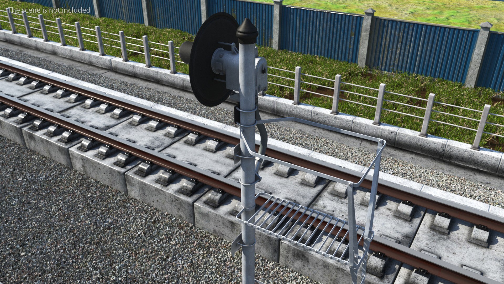 3D Railroad Signal Single Model - TurboSquid 2035549